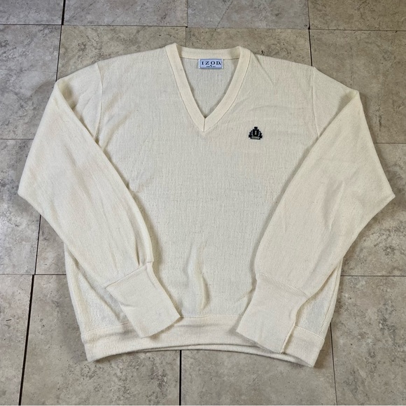 Izod | Sweaters | Vintage Izod Acrylic Sweater Preppy Old Money Aesthetic | Poshmark